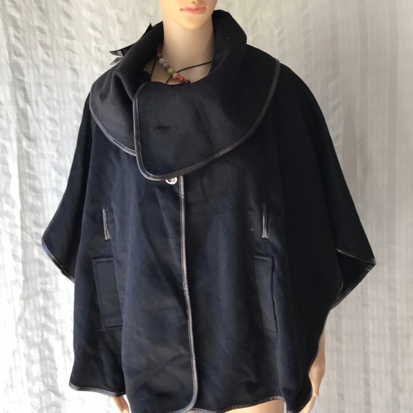parvie | Jackets & Coats | Boho Pelerine Cape Coat Poncho Sz S To M ...
